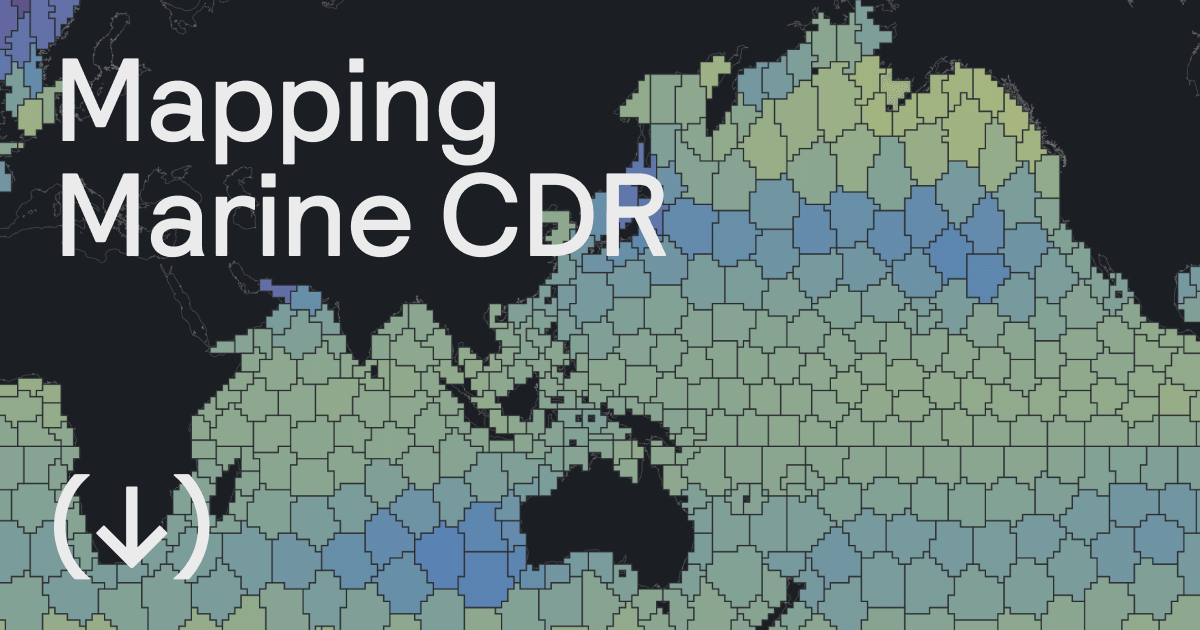 Mapping Marine CDR – CarbonPlan